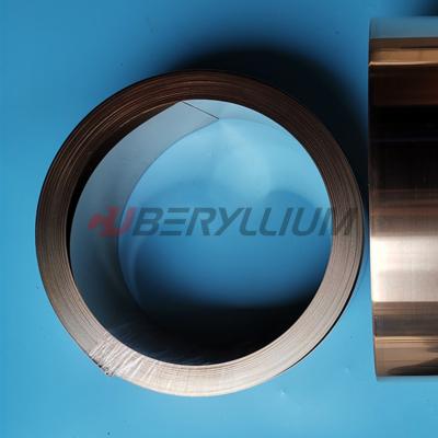 China DIN. 2.1247 CuBe2 Half Hard Rolled Strips On Coil 0,10x8mm for sale