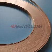 China Strip Form Beryllium Copper 0.25mm X 15mm 260 - 310HV RWMA Class 4 for sale