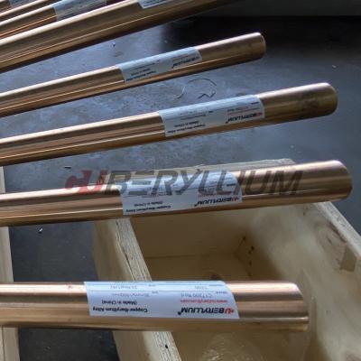 China ASTM B194 Copper Beryllium Alloy Rod C17300 For Bourdon Tubes Bellows for sale