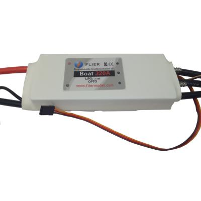 China Vinyl RC Model Boat Speed Controllers 16S 320A Lipo Battery With Prog Box for sale