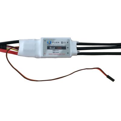 China 3-7S 120A RC Boat ESC Vinyl Material 5V/2A ESC Electronic Speed Controller for sale