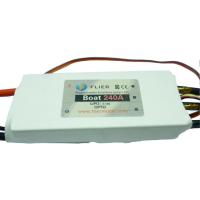 China Brushless Powerful RC Boat ESC Mosfet Material HV 16S 240A With White Heat Shrink for sale