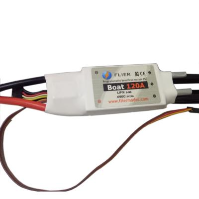 China 8S Boat 120A Brushless Motor Speed Controller ESC Waterproof With Programming Box for sale