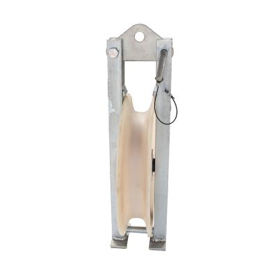 China Aluminum Alloy Aerial Roller 15KN Universal Stringing Block for sale