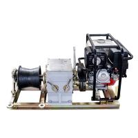 China 50KN Cable Hauling Winch 5T Petrol Cable Pulling Winch For Construction for sale