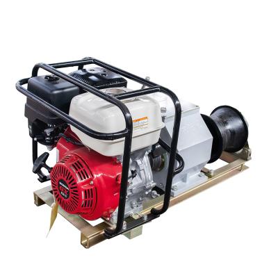 China 4-Stroke Single Cylinder Engine Petrol Cable Pulling Winch with 3.6 Liters Fuel Tank Capacity and 8 Mm Cable Diameter for sale