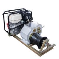 China 50KN Cable Hauling Winch 5T Petrol Cable Pulling Winch For Construction for sale
