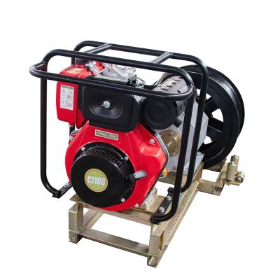 China Single Drum Engine Driven Winch 110v Cable Pulling Winch 10 Ton Cable Puller for sale