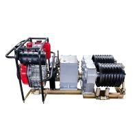 China 1000kg 2000kg 3000kg Diesel Cable Pulling Winch Machine High Speed for sale