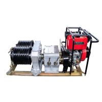 China 1000kg 2000kg 3000kg Diesel Cable Pulling Winch Machine High Speed for sale