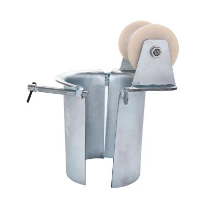 China Cable Pulling Rollers Protecting Tackle Single Wheel Pulley for sale
