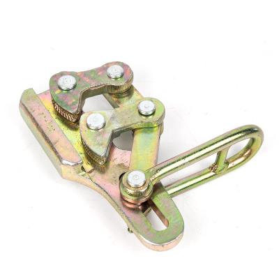 China Double Jaws Earth Wire Grip Puller 10KN 20KN 30KN Wire Rope Grips for sale