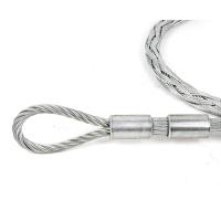 China 30KN 45KN 55KN Mesh Wire Rope Joint For Cable In Middle Slack Grip for sale