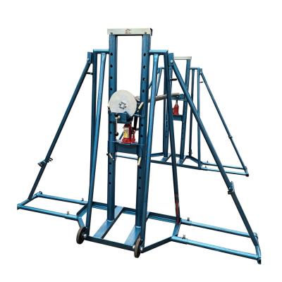 China Ordinary Hydraulic Cable Drum Stand 100KN Cable Drum Jack 10 Ton for sale