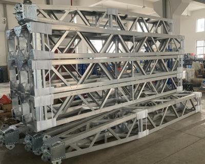 China 202M Max Working Height Gin Pole and Lifting Pole with 2 Tons Load Capacity and 1000×1000mm Section Size for sale
