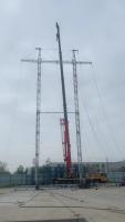 China Aluminum Alloy Frame Inner Suspended Gin Pole For Towers 119KN for sale