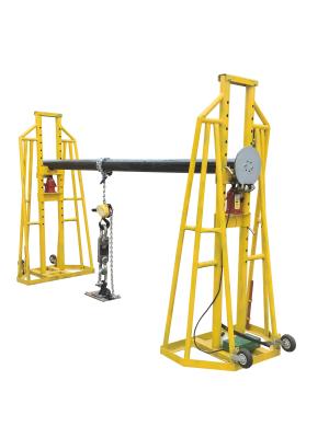 China 50KN Hydraulic Cable Drum Jack 5 Ton Cable Drum Lifting Hydraulic Jack for sale
