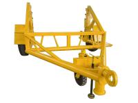 China 50KN 80KN Hydraulic Cable Trailer Hydraulic Cable Drum Trailer for sale