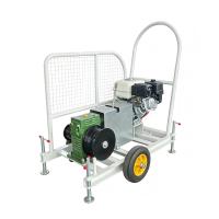China 1T Capacity Portable Motorized Capstan Winch with Gasoline Engine for Cable Pulling and Heavy Load Lifting for sale