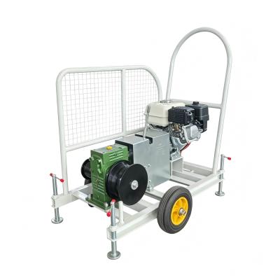 China 1T Capacity Portable Motorized Capstan Winch with Gasoline Engine for Cable Pulling and Heavy Load Lifting for sale