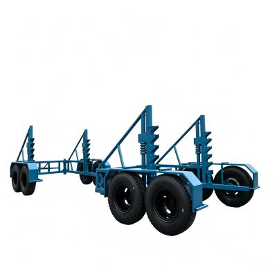 China Hydraulic lifting system fiber optic cable trailer with 5T load capacity and 2800mm coil diameter for sale
