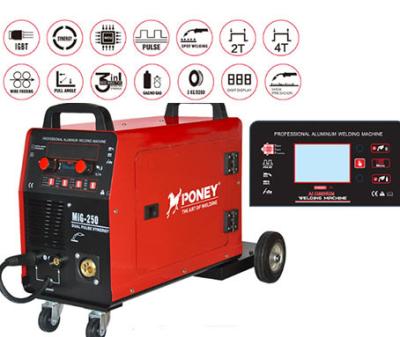 China MIG 250DP 200Amp Aluminium Mig Welding Machine single pulse for sale