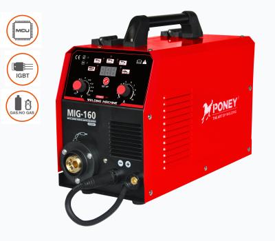 China 220V 160A Synergic MIG Welder 3 in 1 MIG MMA TIG Lift Inverter Welding Machine for sale