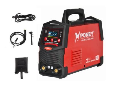 China PONEY Inverter Arc Welder 220V 5.0-8.0kVA Portable Stick Welder with LED Display for sale
