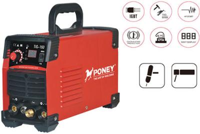 China 160 Amp IGBT High Frequency TIG Welding Machine 220V Single Phase Digital Display Stick for sale