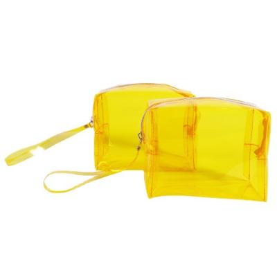 China Embossed Transparent PVC TPU Cosmetic Storage Bag Travel Wash Case 500pcs MOQ for sale