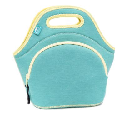 China Insulated Neoprene Lunch Bag 12x12x6.5 inch Reusable Tote for Women Kids BPA Free for sale