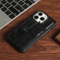 China iPhone 13 Pro Max Vegan Leather Phone Case Slim 0.1in Shockproof Wireless Charging Compatible for sale