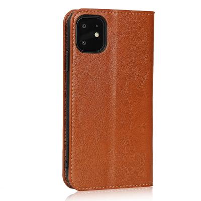 China Genuine Leather Wallet Card Case RFID Blocking 8-12 Card Capacity Slim Design for sale