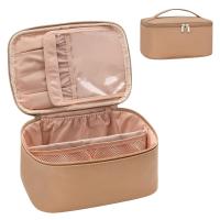 China Rewell Cosmetic Storage Bag 3 Compartments Waterproof Travel Makeup Organizer 0.06mm Thick for sale