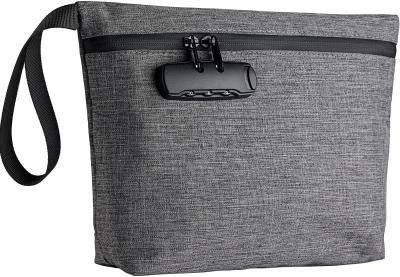 China Canvas Texture Money Locking Bags Anti Theft Currency Bags Secure Cash Bags for Banks Retailers Cash Management for sale