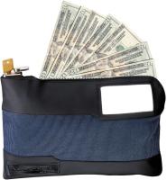 China Lockable Money Bag with 3-Digit Lock 32x20cm Waterproof Oxford Cloth Bank Bag for Cash and Cards for sale