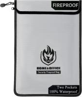 China Fireproof Document Bag 2000°F 15x11 inch Waterproof Money Bag with Zipper for Valuables for sale
