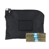 China Laminated Nylon Locking Deposit Bags 12x9 Inch Security Bag with 6-Pin Lock for sale