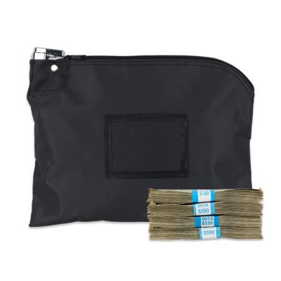 China Laminated Nylon Locking Deposit Bags 12x9 Inch Security Bag with 6-Pin Lock for sale