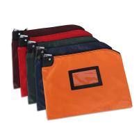 China Laminated Nylon Locking Deposit Bags 15x11 Inch Secure Courier Bag for sale