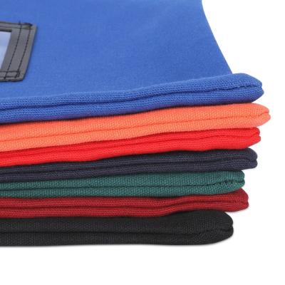 China Cotton Canvas Locking Deposit Bag 15x11 Inch Heavy Duty Security Bank Bag for sale
