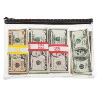 China Clear Vinyl Zipper Bag 12x8 Inch Heavy Duty TSA Security Check Bags for sale