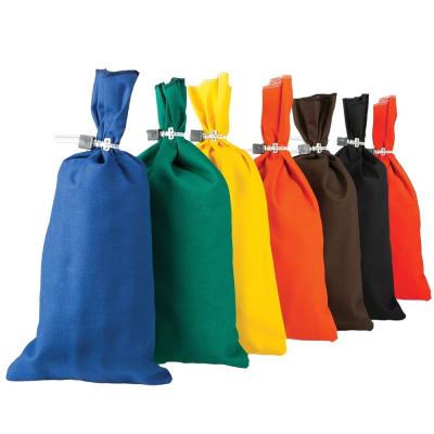 China Custom Canvas Bank Bag Large Capacity Reusable Coin Bag 12x19 Inch Drop Slot for sale