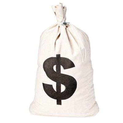 China COTTON CANVAS TRANSPORT BAG WITH $IMPRINT LARGE CAPACITY REUSABLE - CUSTOMIZED for sale