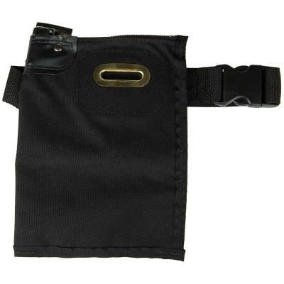 China Locking Server Belt Bag 7x9 Inch Anti-Theft Waist Pouch with 6 Pin Pop Up Lock for Waitstaff for sale
