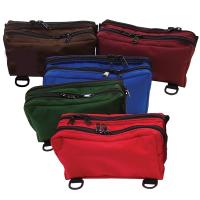 China Nylon Waterproof Double Large Belt Bag Money Pouch 9x5x4 Inch Custom Made for sale