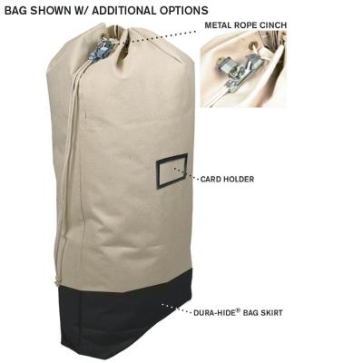 China DRAWSTRING DRAW-OFF LARGE CAPACITY CANVAS MAIL BAG BANK BAG - CUSTOM COLORS AVAILABLE for sale