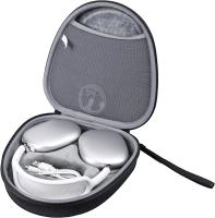 China Hard AirPods Max Case Anti Scratch Dust Portable Travel Storage Bag Fiber Black for sale