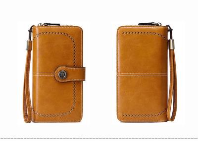 China RFID Anti-Magnetic Long Zipper Women's Wallet Large Capacity Handbag 100% Blocking for sale