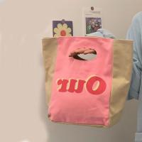 China Canvas Tote Bag 20x26x12cm Casual Commuter Lunch Box Bag Makeup Storage Handbag for sale